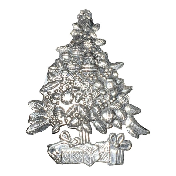 Jewelry | Sterling Silver Christmas Tree Brooch | Poshmark